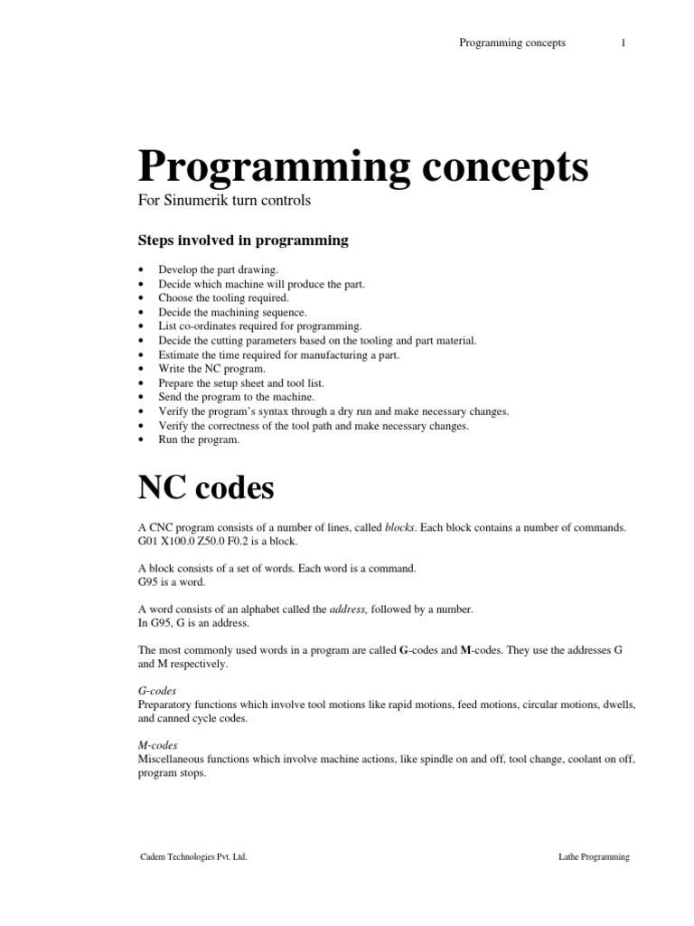 NC Programming | PDF | Numerical Control | Drilling