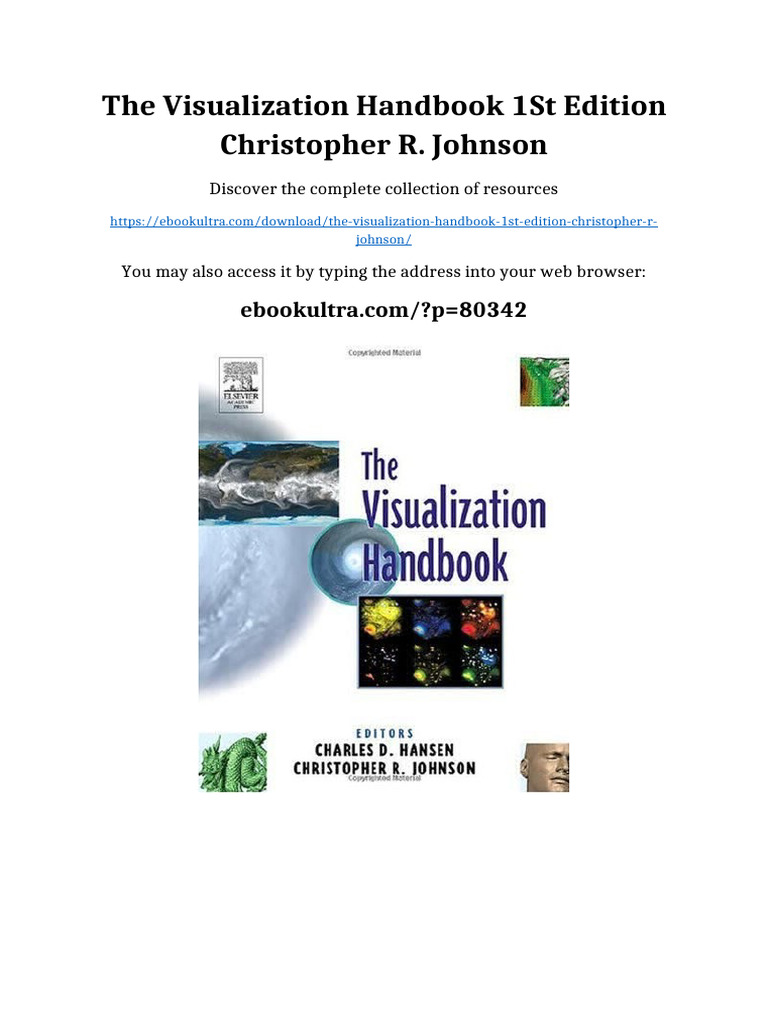 The Visualization Handbook 1st Edition Christopher R. Johnson Digital ...
