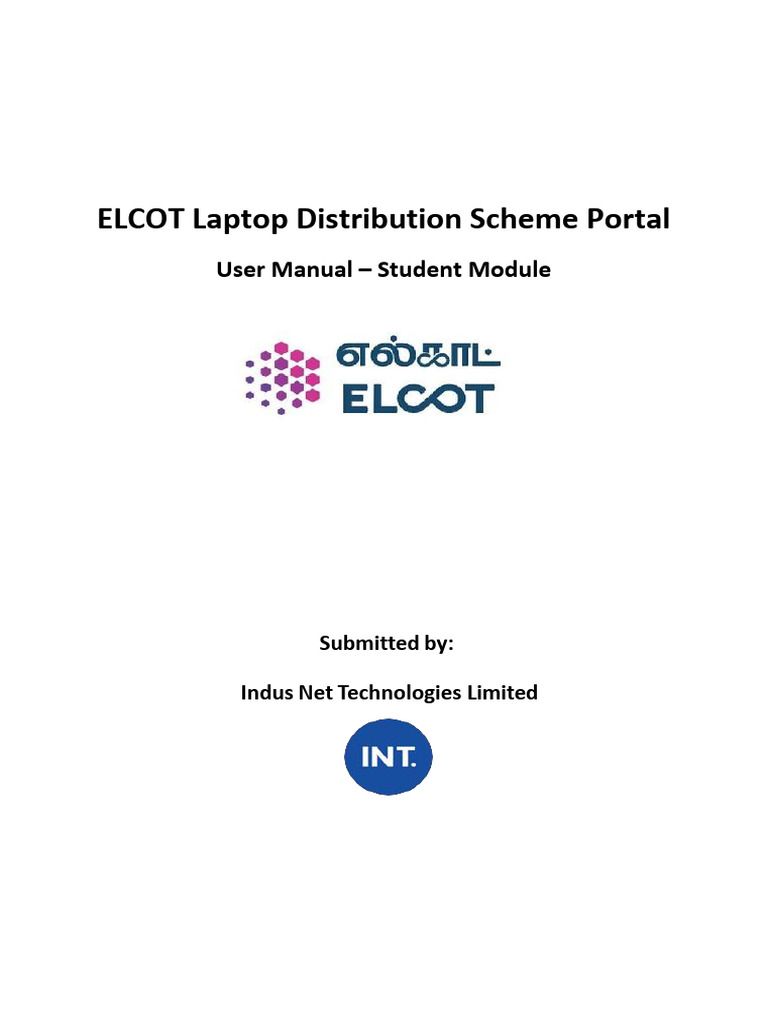 User Manual For Students Laptop Scheme | PDF | Login | Laptop