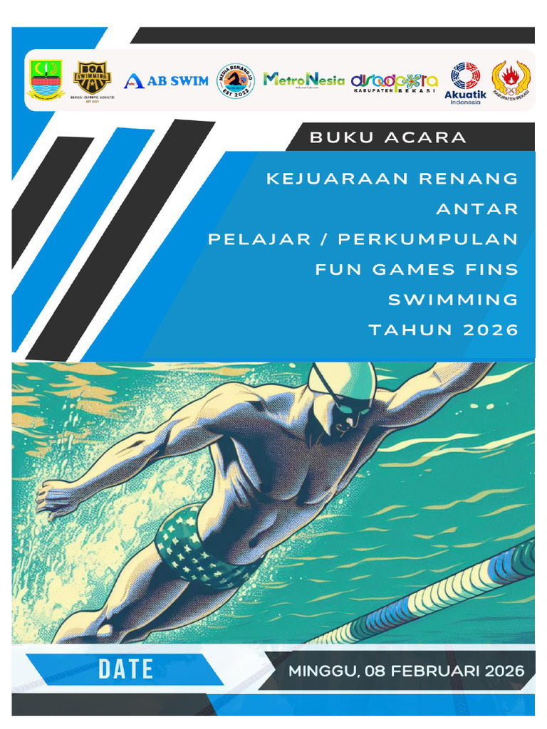 Buku Acara Krap Boa Sprint Fun Swimm Tahun 2026 | PDF