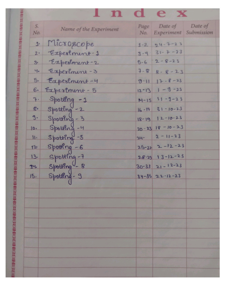 Biology Practical File | PDF