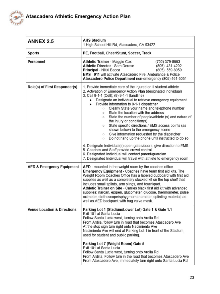 Ahs Eap - Stadium | PDF | Emergency Services | Public Safety