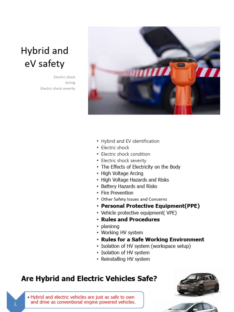2. Safety Issues on Hybrid and Electric Vehicles | PDF | High Voltage ...