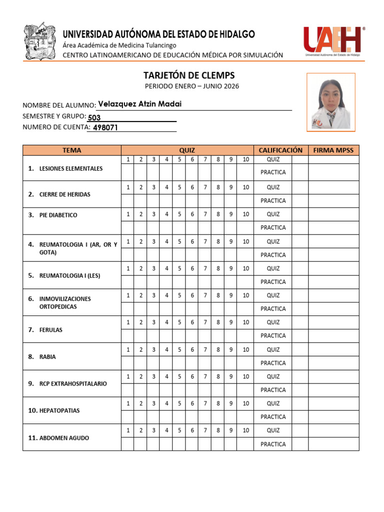 Tarjetón de Clemps 5to Corregido | PDF | Ajedrez