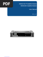 MDM2510 Satellite Modem User Manual | PDF | Ios | Ip Address
