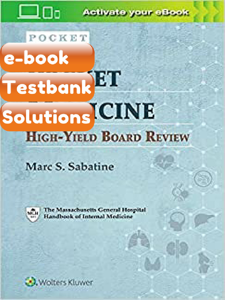 eBook & Testbank Pocket Medicine HighYield Board Review Pocket Notebook ...