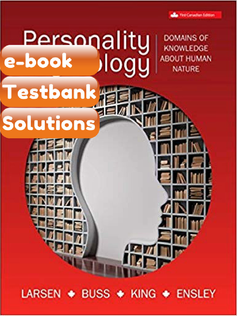 eBook & Testbank Personality Psychology by Randy J Larsen David M Buss ...