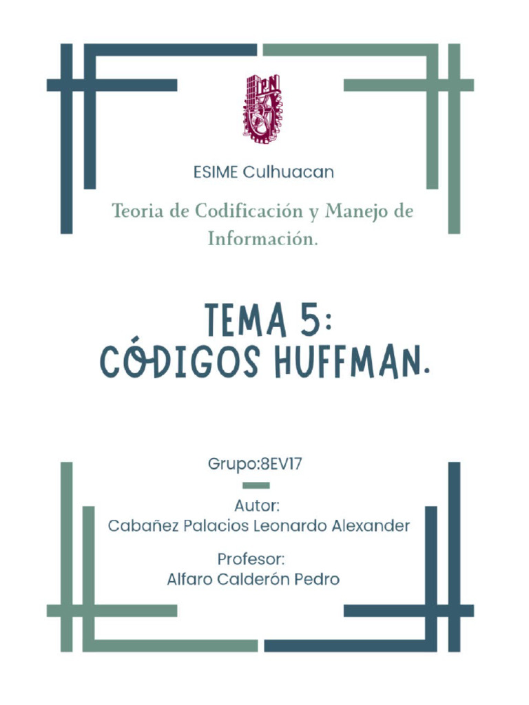 Tema 5 - Codificación | PDF | Compresión de datos | Información