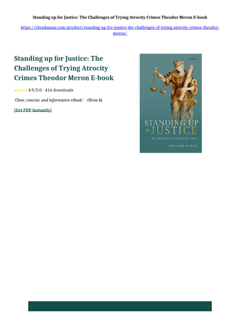 Standing up for Justice: The Challenges of Trying Atrocity Crimes ...