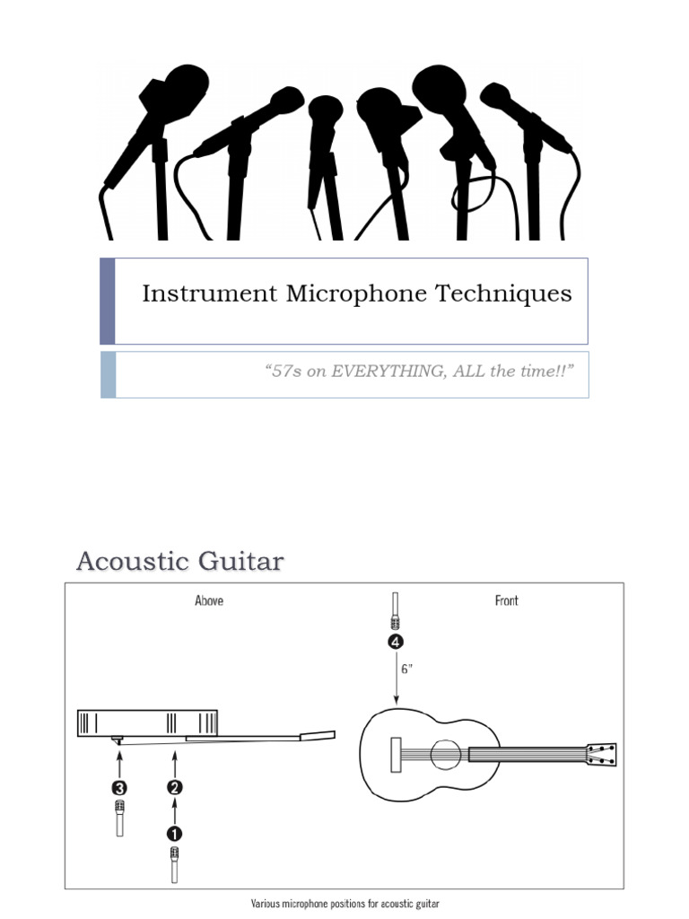 Instrument Micing Techniques | PDF