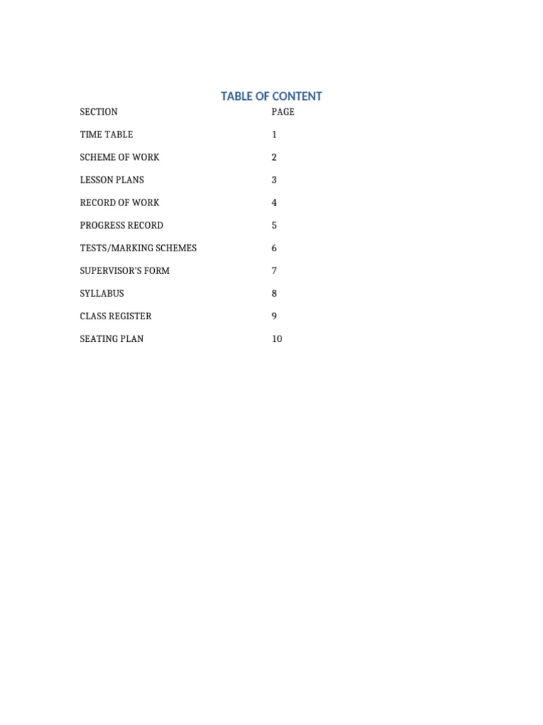 Table of Content | PDF