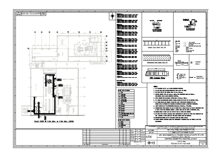 Pc24010-01!02!303_rev-Nil_control Room Tray Routing Layout | PDF