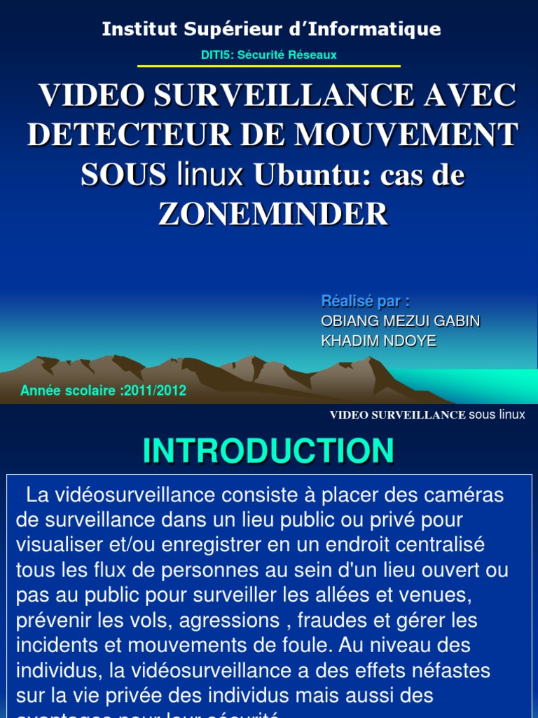 Zone Minder | PDF | Linux | Serveur (Informatique)