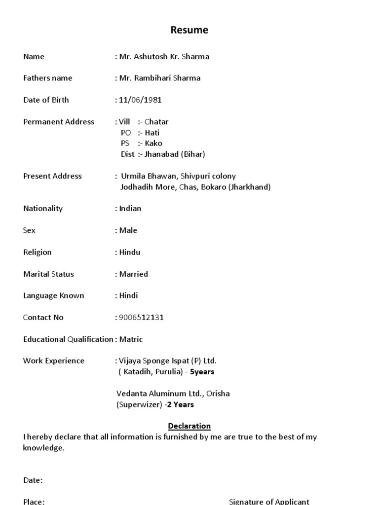 Resume Ashutosh | PDF