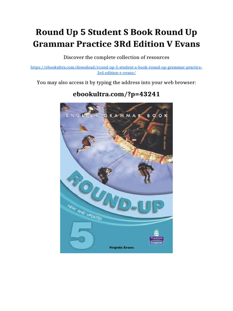 Round Up 5 Student S Book Round Up Grammar Practice 3rd Edition V Evans ...