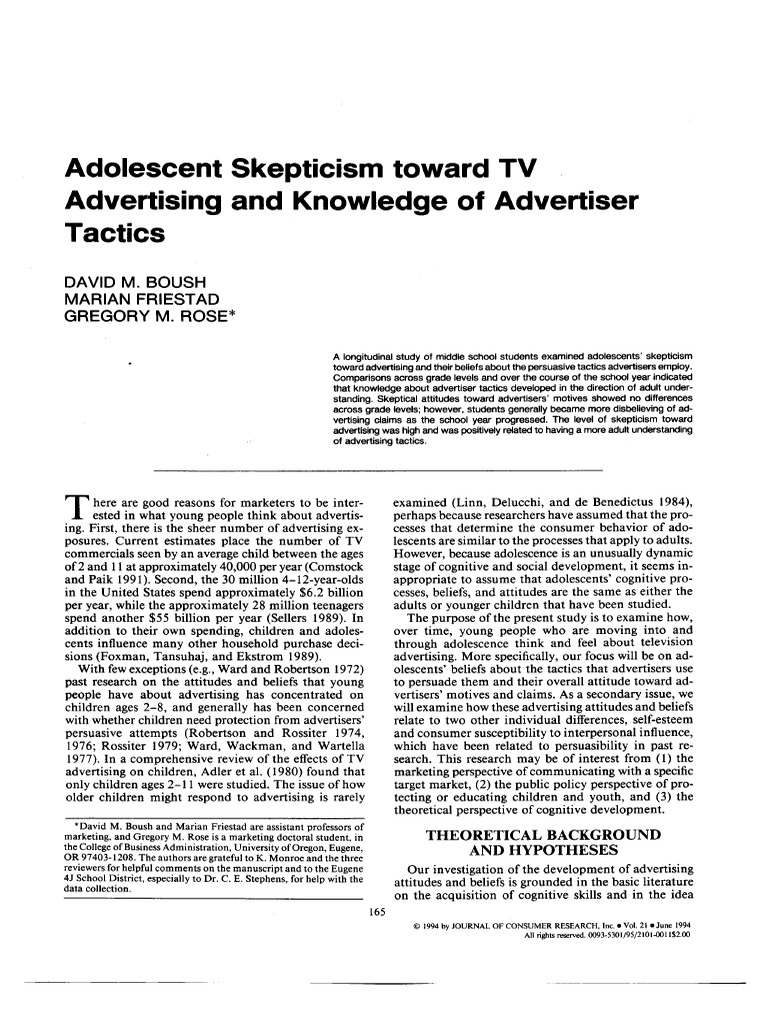 Ad Scepticism Bou Sh | PDF