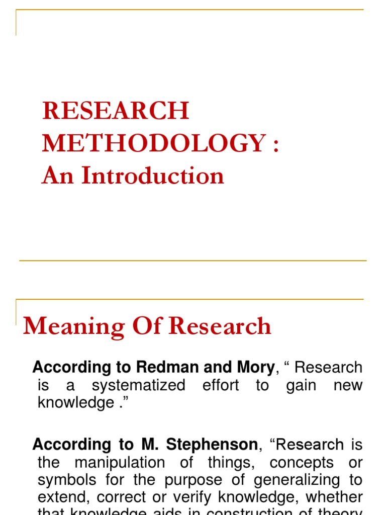 Research Methodology | Download Free PDF | Sampling (Statistics ...