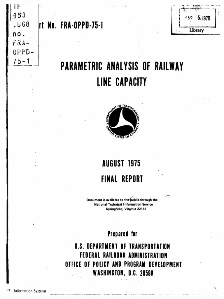 Parametric Analysis of Railway Line Capacity | PDF