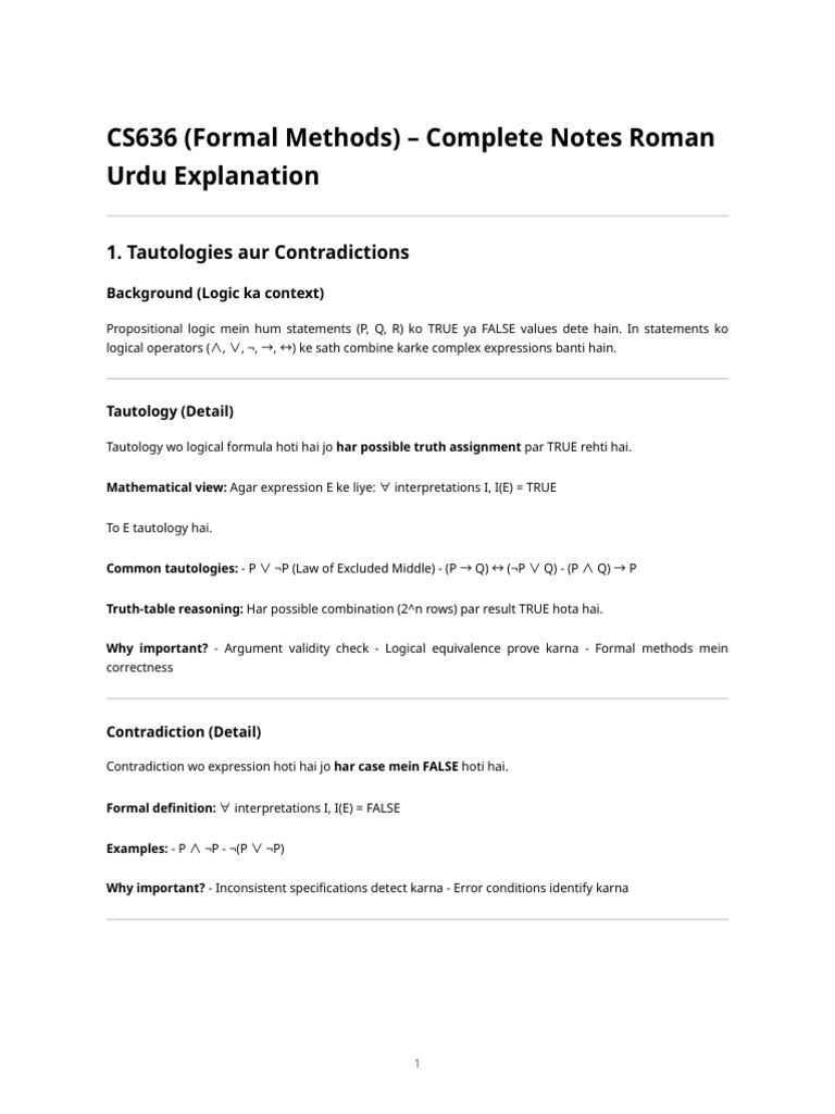 Cs636 Final Notes - Roman Urdu Detailed Explanation | PDF | Argument ...
