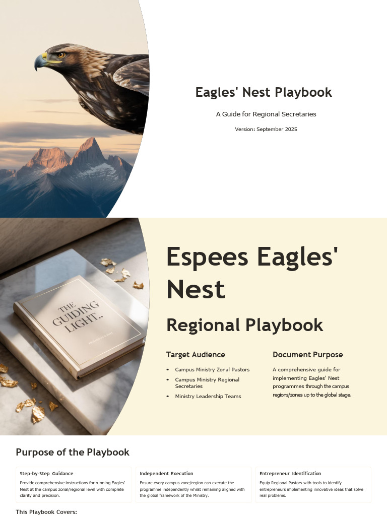 Eagles Nest Regional Playbook How to Execute Updated-1 | PDF ...
