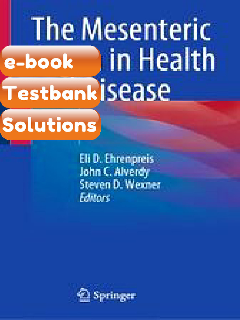 The Mesenteric Organ in Health and Disease eBook & Testbank | PDF ...