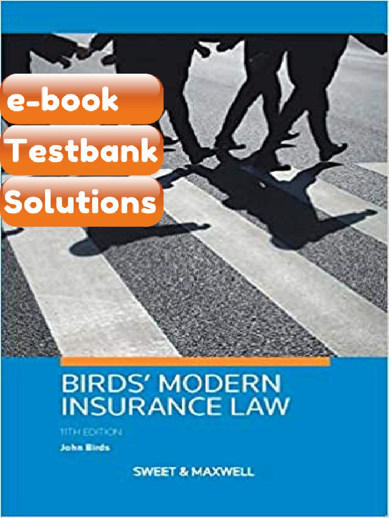 eBook & Testbank Birds Modern Insurance Law 11th Edition | PDF ...