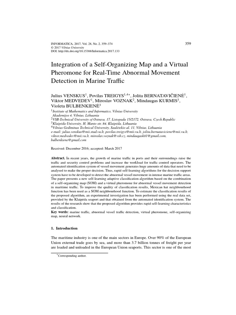 Integration of Self Organized Maps With Virtual Pheromones | PDF ...