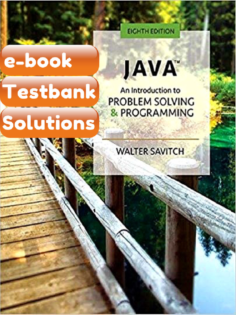 eBook & Testbank Java an Introduction to Problem Solving and ...