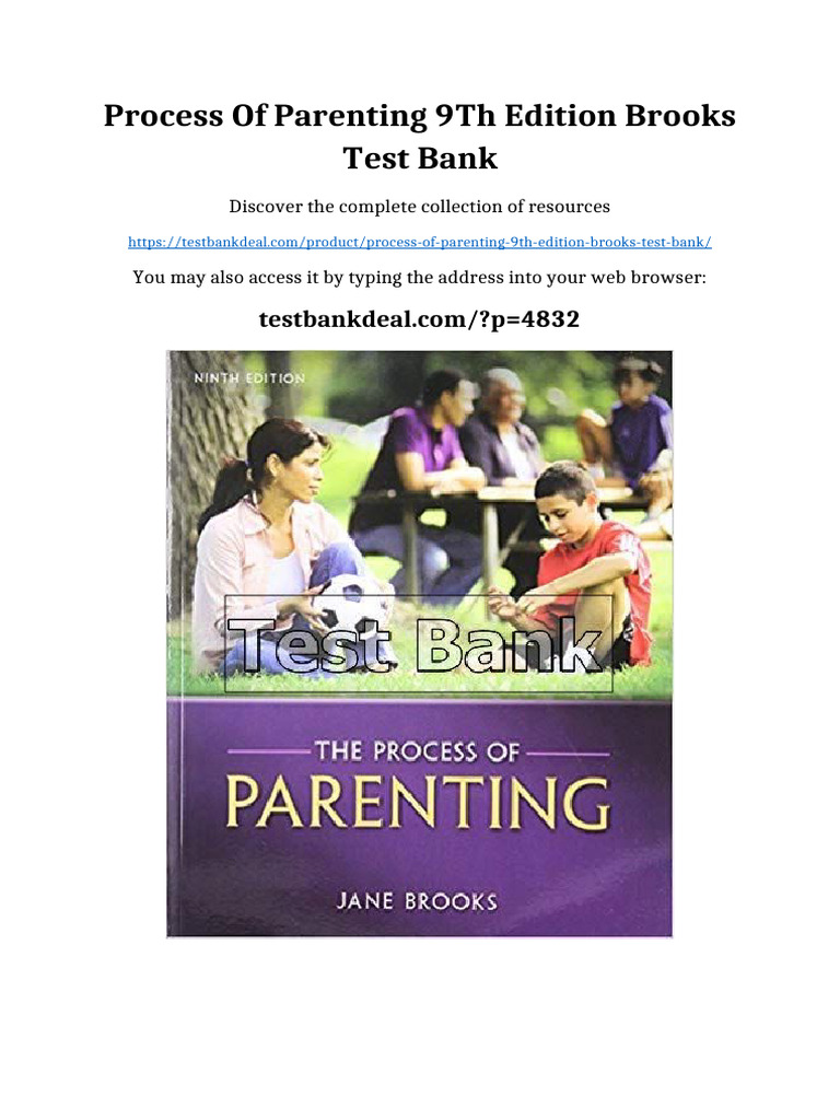 Process of Parenting 9th Edition Brooks Test Bank Digital Download ...