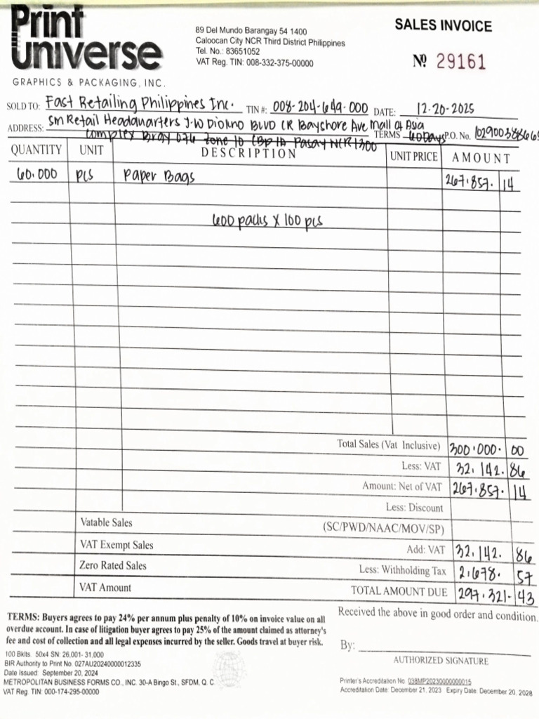 Revised Invoice 05-Jan-2026 15-30-11 | PDF