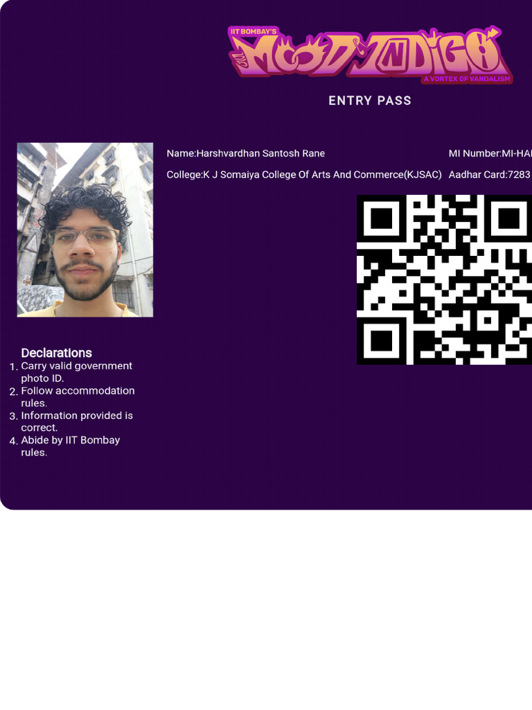 Entry Pass MI HAR 1507 | PDF