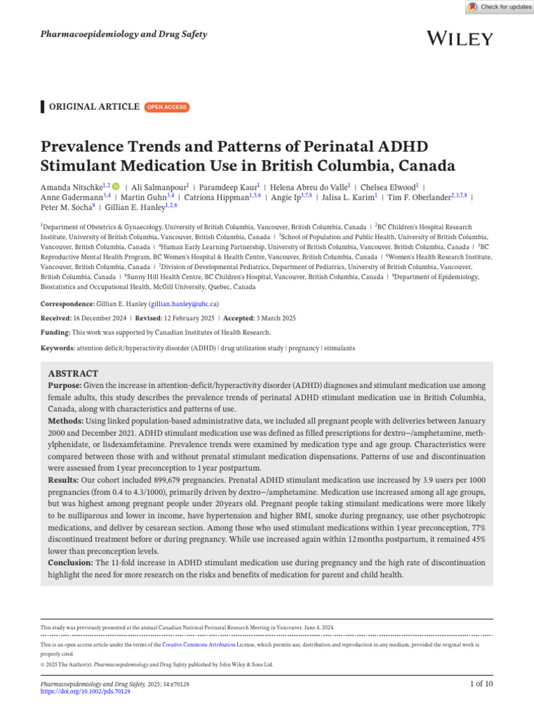 Pharmacoepidemiology and Drug - 2025 - Nitschke - Prevalence Trends and ...