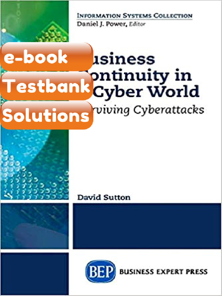 Ebook & Testbank Business Continuity in A Cyber World Surviving ...