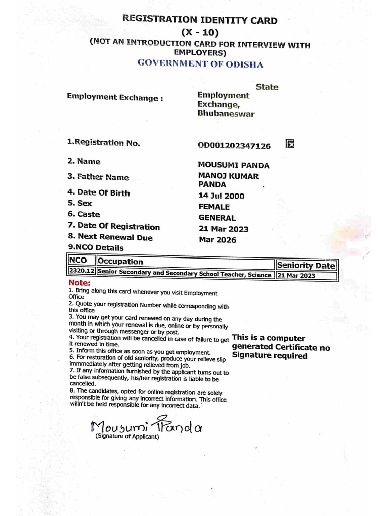 Employment Exchange | PDF
