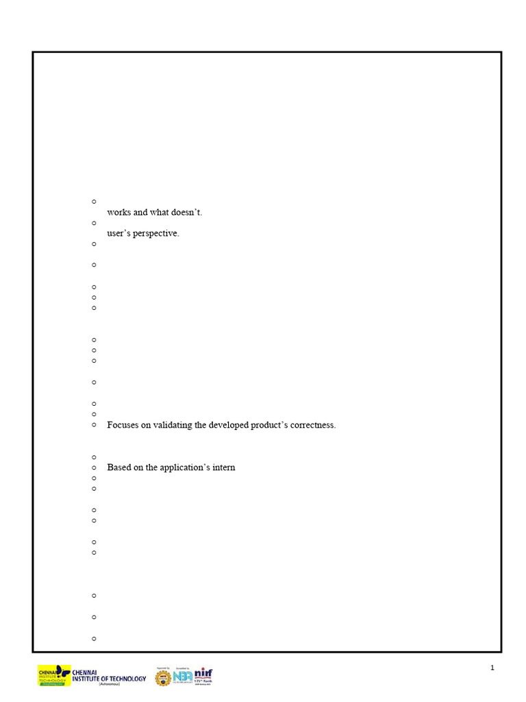 ST_Unit II | PDF | Software Testing | Quality Assurance