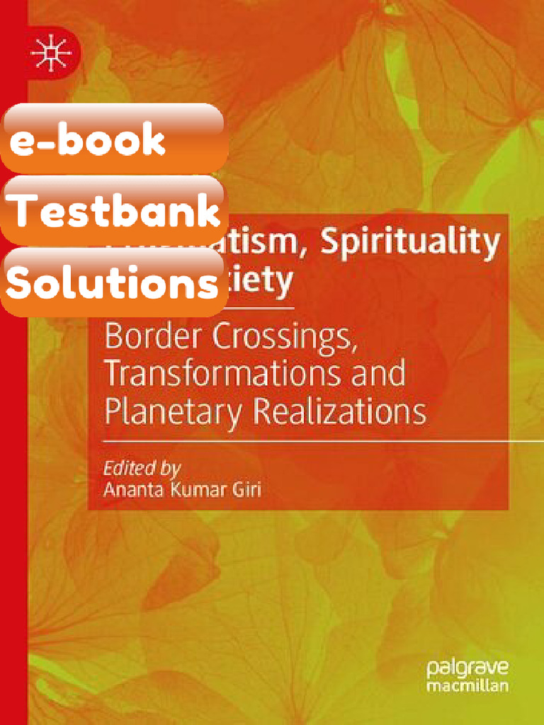 Testbank Pragmatism Spirituality and Society Border Crossings ...