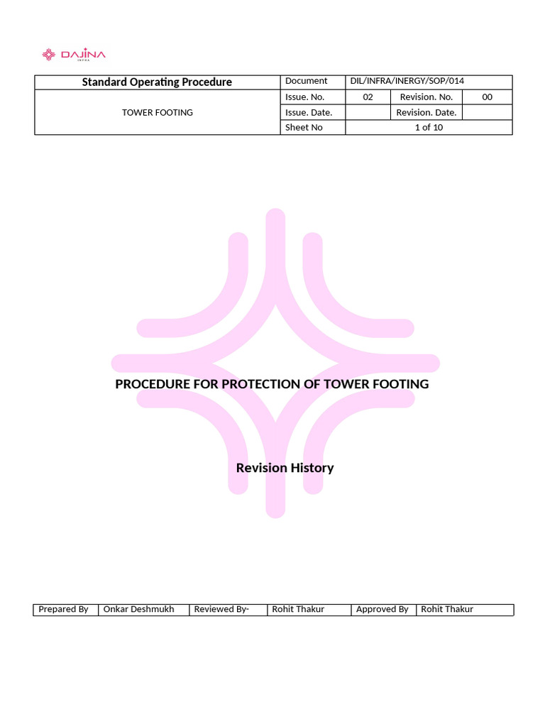 Protection of Tower Footing-004 Rev01 | PDF | Masonry | Specification ...