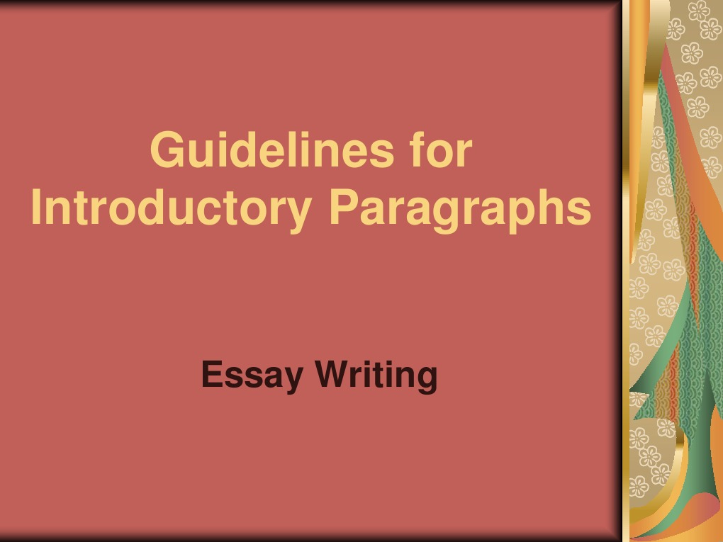 GED Guidelines For Introductory Paragraphs | PDF | Essays | Adolescence