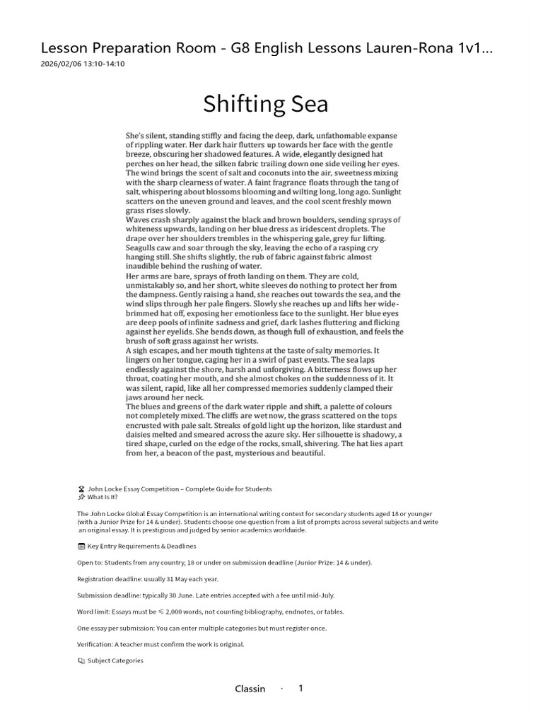 John Locke Competition Persuasive Writing | PDF