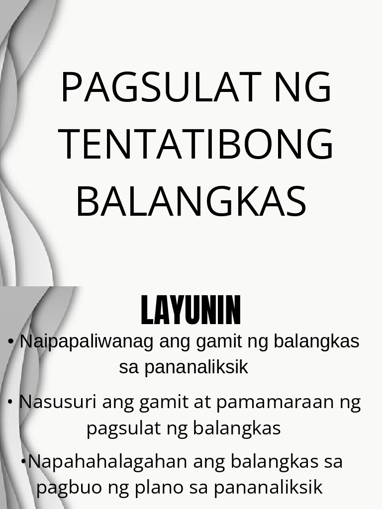 Pagsulat Ng Tentatibong Balangkas 20260208 200121 0000 | PDF