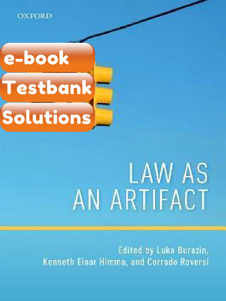 Testbank Law as an Artifact Kenneth Einar Himma Fast Download | PDF ...