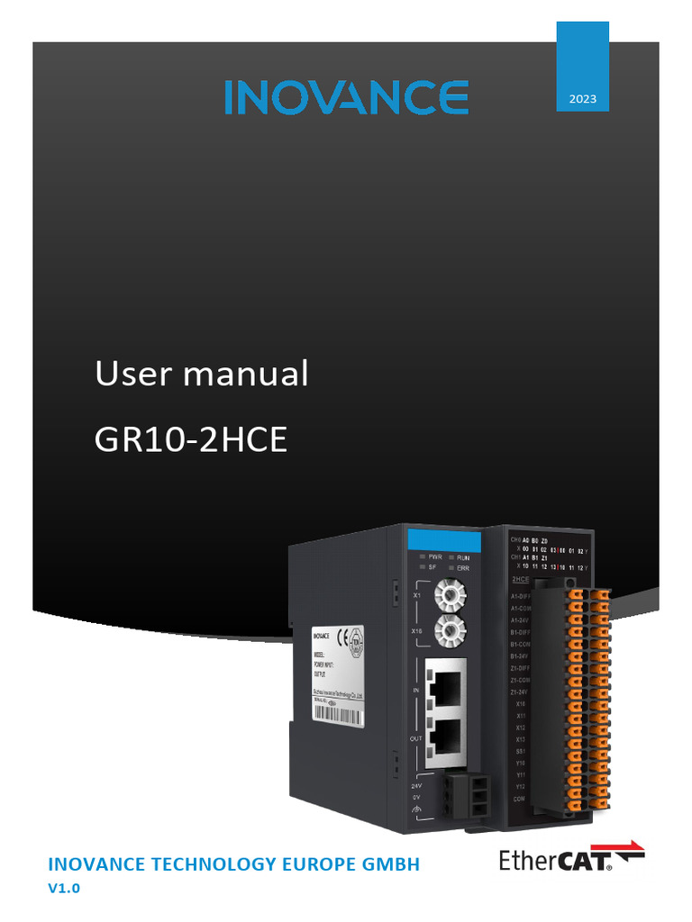 GR10 2HCE External Encoder Module User Manual en v1.0 20230124 | PDF ...
