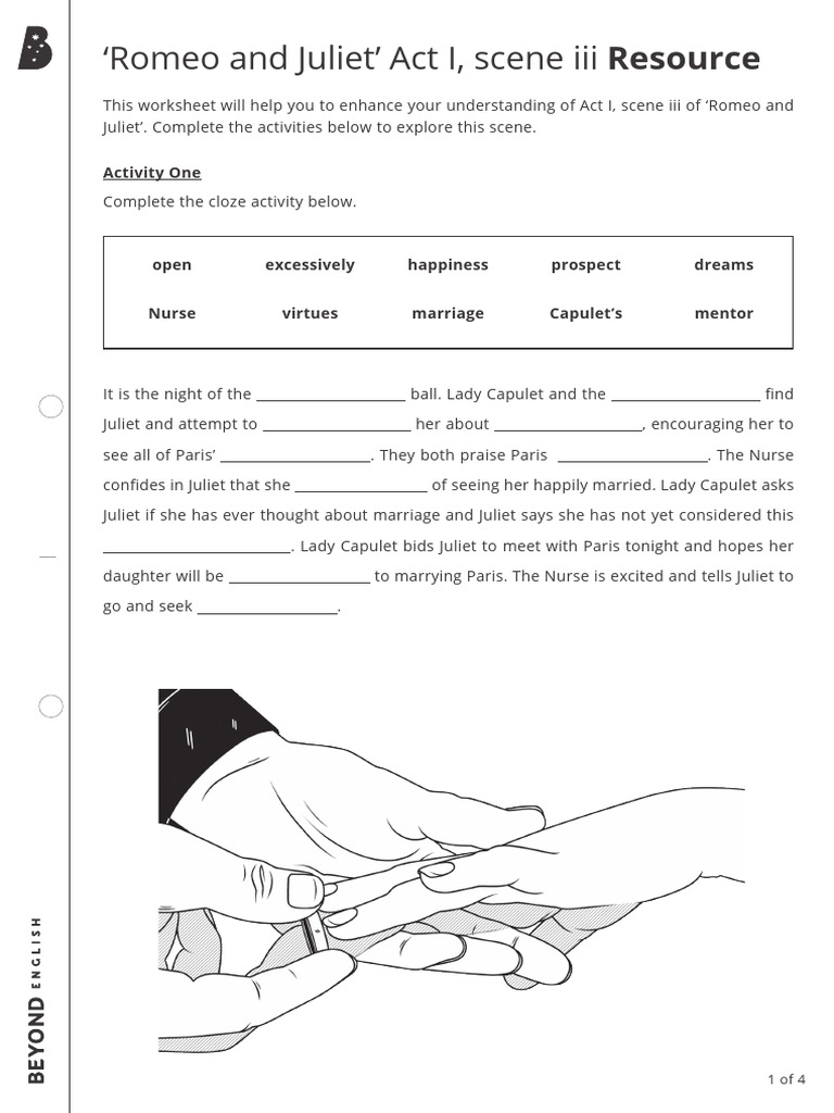 Romeo and Juliet Act I, scene iii | PDF | Characters In Romeo And Juliet