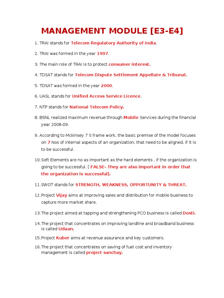 E3 To E4 Management Question Bank | PDF | Iso 9000 | Depreciation