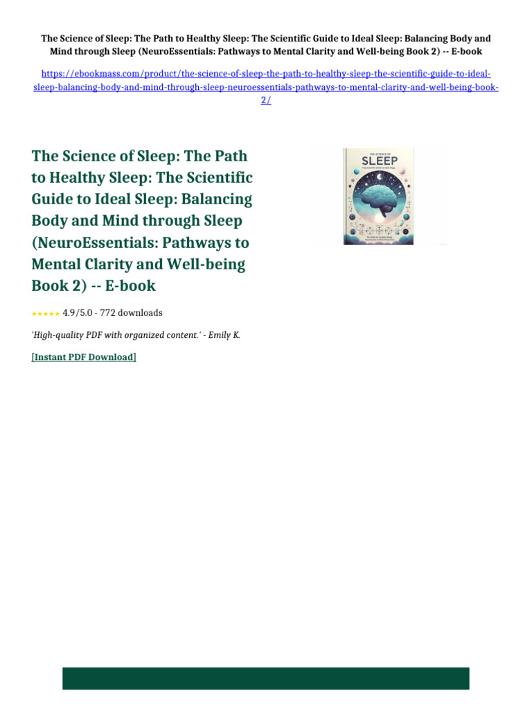 The Science of Sleep: The Path to Healthy Sleep: The Scientific Guide ...