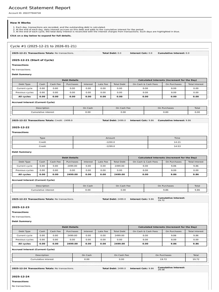 202277944718 Statements Report | PDF | Credit Card | Interest