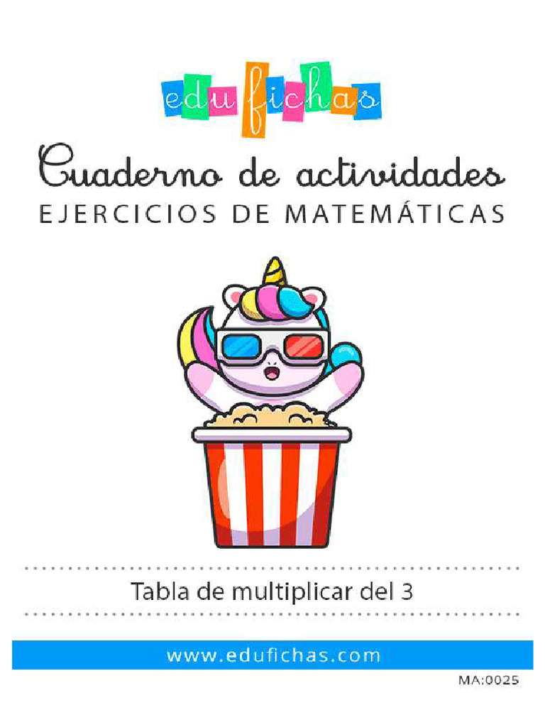 Juego Tablas 3 Edufichas | PDF