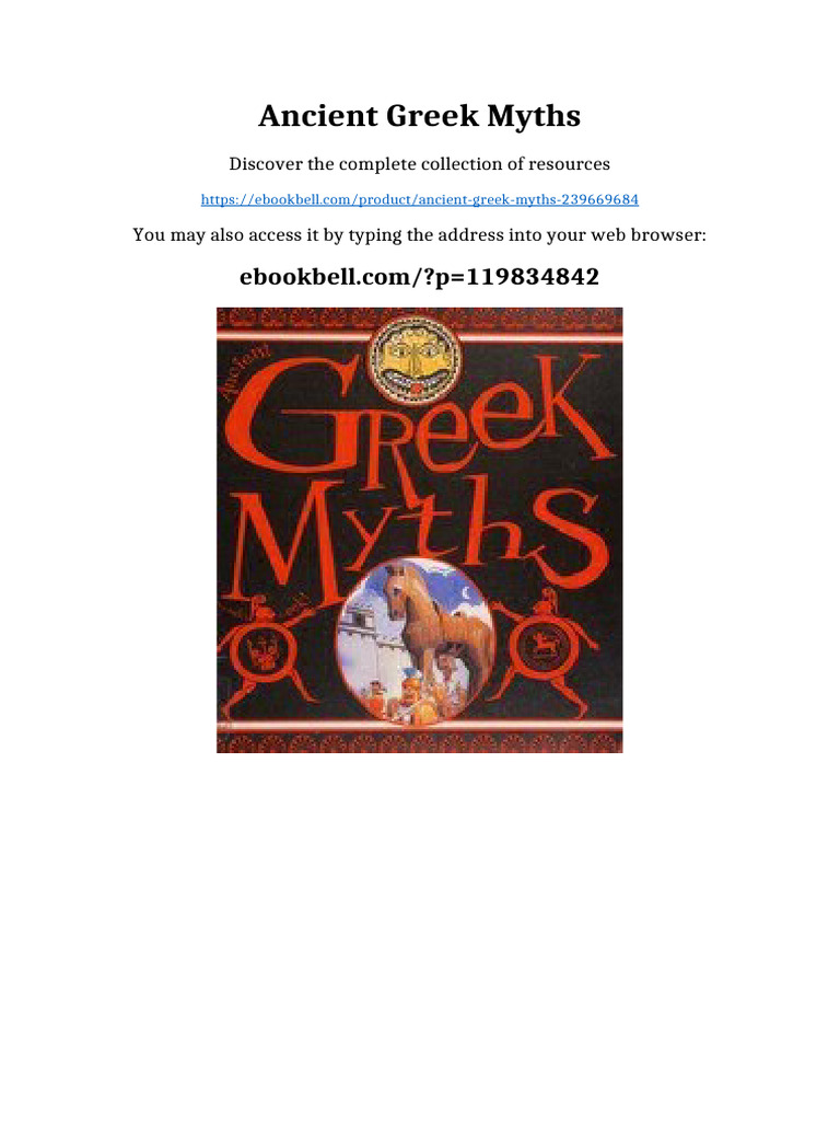 Ancient Greek Myths Full Access | PDF | Scala (Programming Language ...