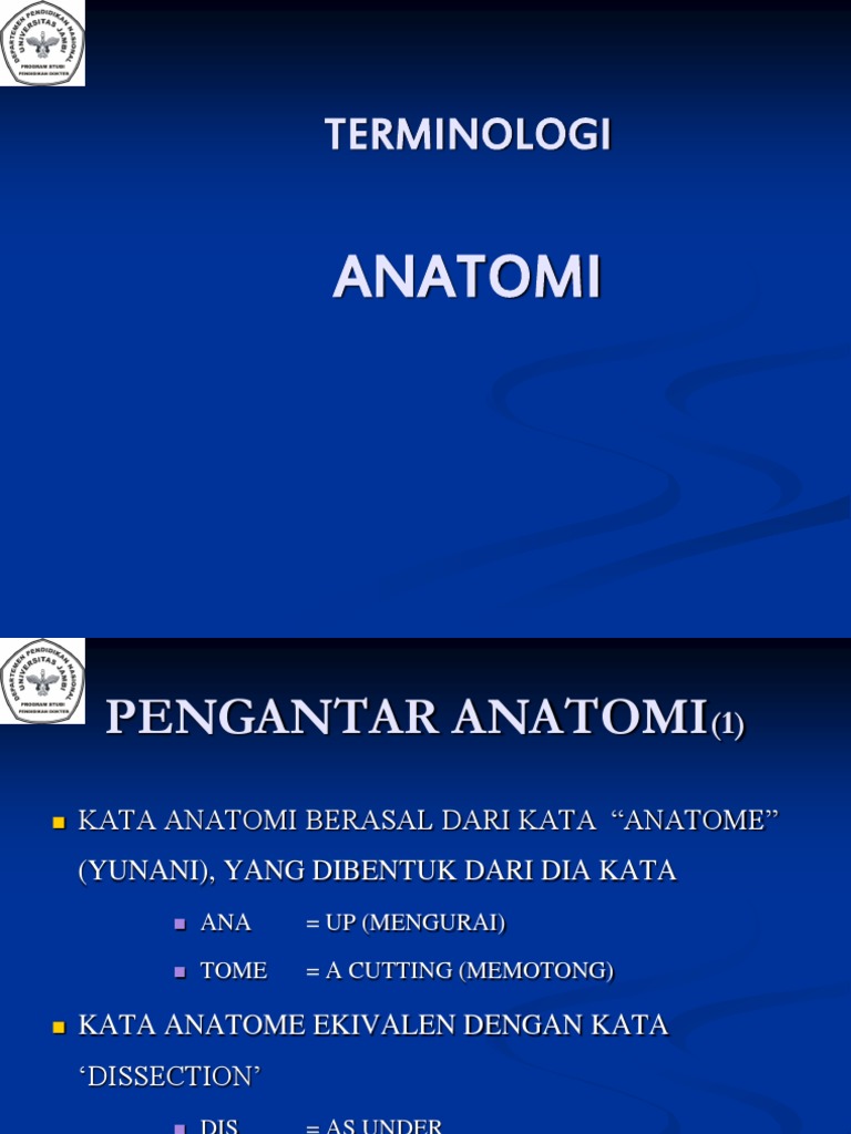 02b Terminologi Anatomi | PDF