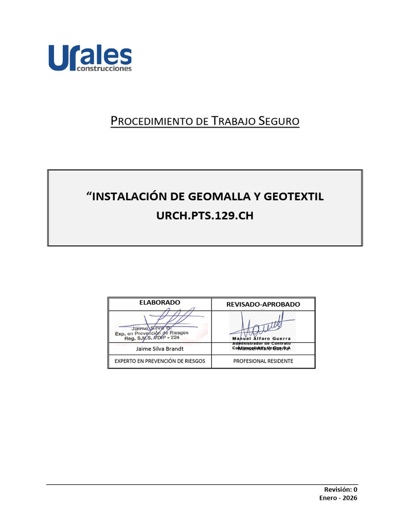 PTS Instalación Geomalla y Geotextil | PDF